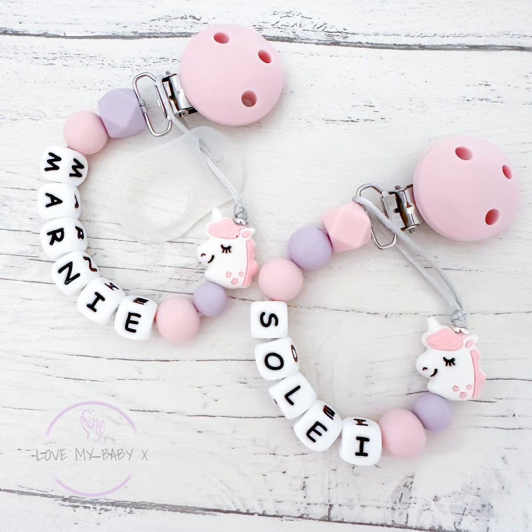 Unicorn MAM Dummy Clip, Comforter Custom Holder, Dummy Chain | Dummy ...