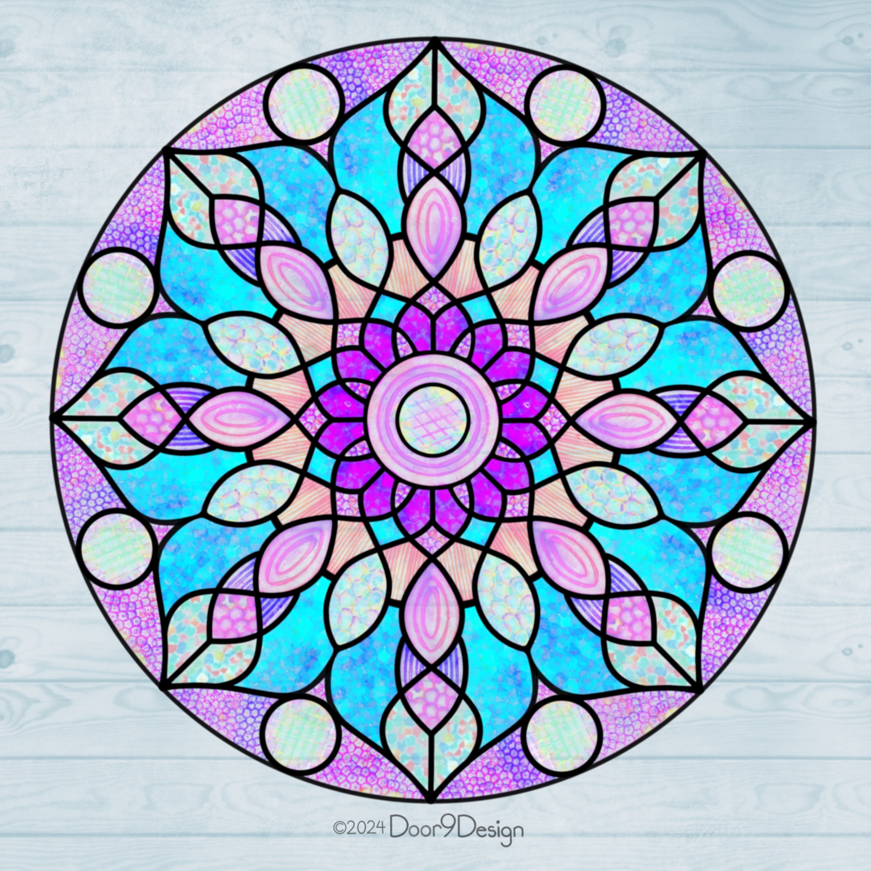 Patterns, 3 Mandala Patterns for Stained Glass - Etsy