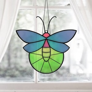 Pattern- Firefly Stained Glass Pattern - Etsy