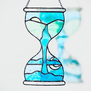 Pattern Hourglass Stained Glass Pattern Night and Day Pattern Clepsydra ...