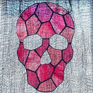 Pattern Stained Glass Skull Spooky Cute Halloween Patterns for Stained ...
