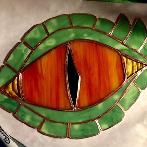 Pattern- Dragon Eye Stained Glass Pattern - Etsy