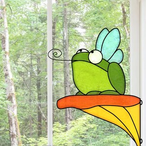 Pattern- Fairy Frog, Stained Glass Pattern - Etsy