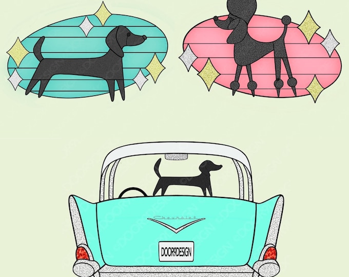 Patterns Mid Century Modern Stained Glass Patterns MCM Classic Car ...