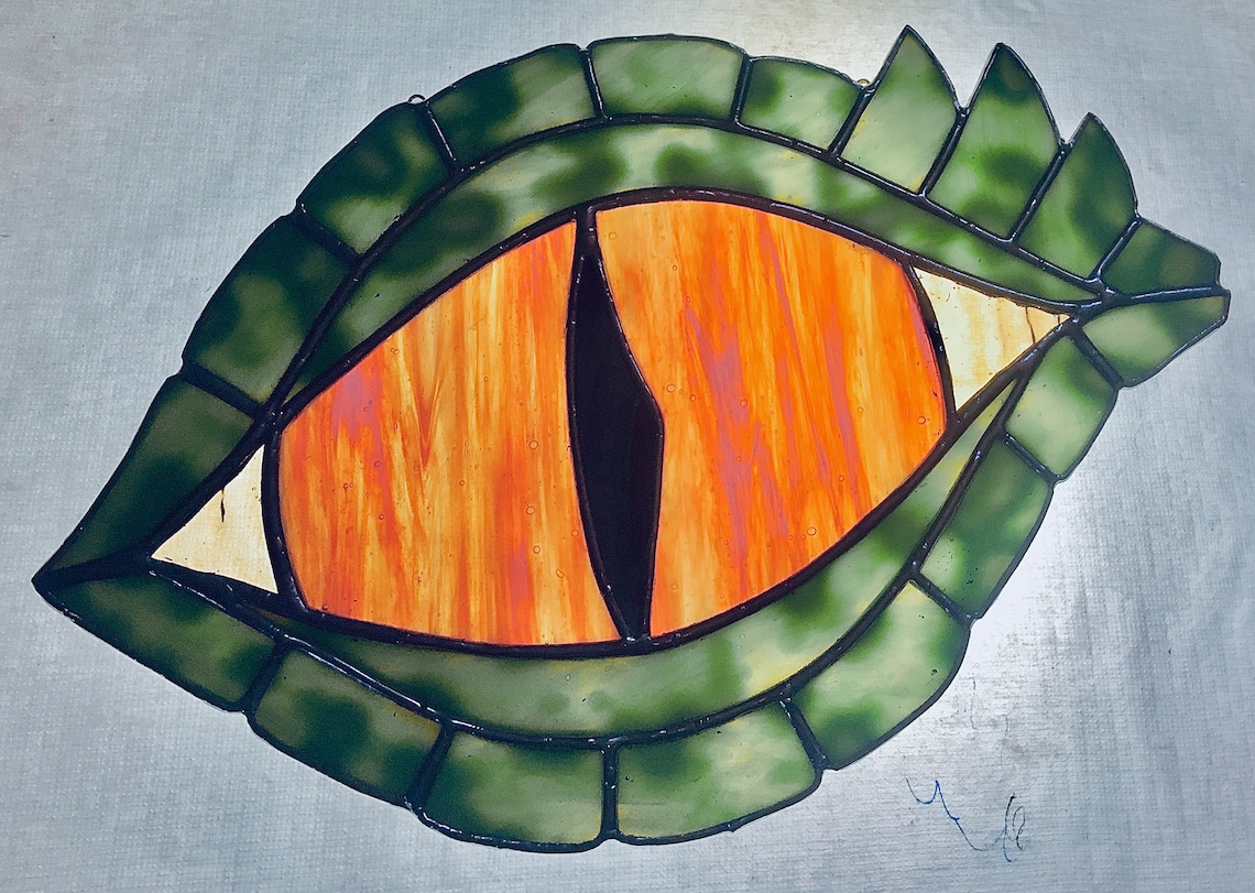 Pattern Dragon Eye Stained Glass Pattern - Etsy
