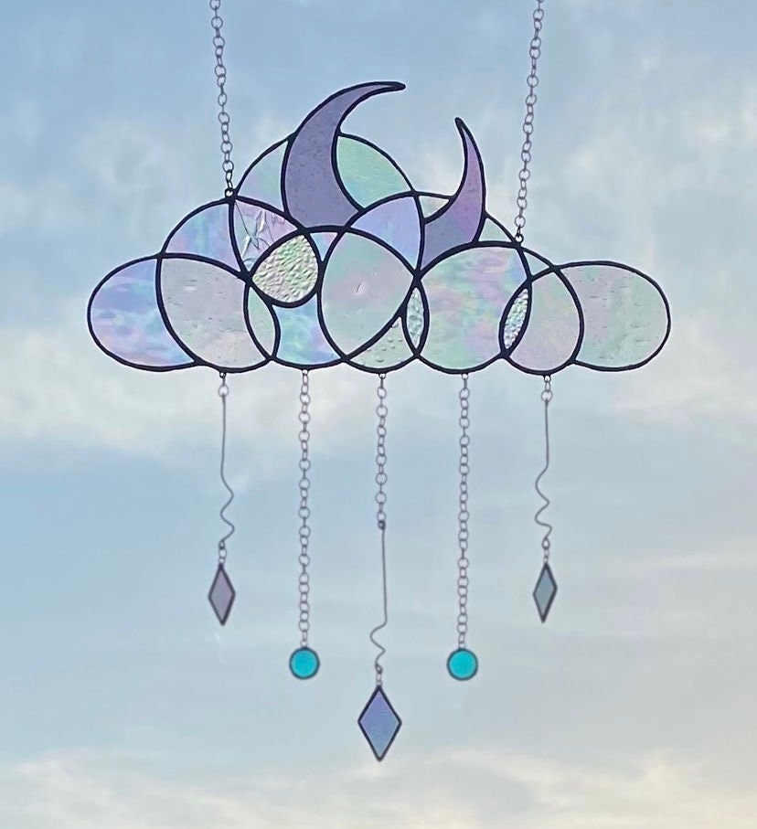 Stained Glass Cloud Mobile Patterns: 3 PDF Designs (digital Download ...