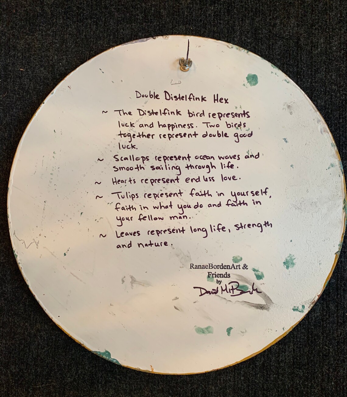 PA Dutch Hex Sign 16 Double Distelfink Distressed Folk Art - Etsy