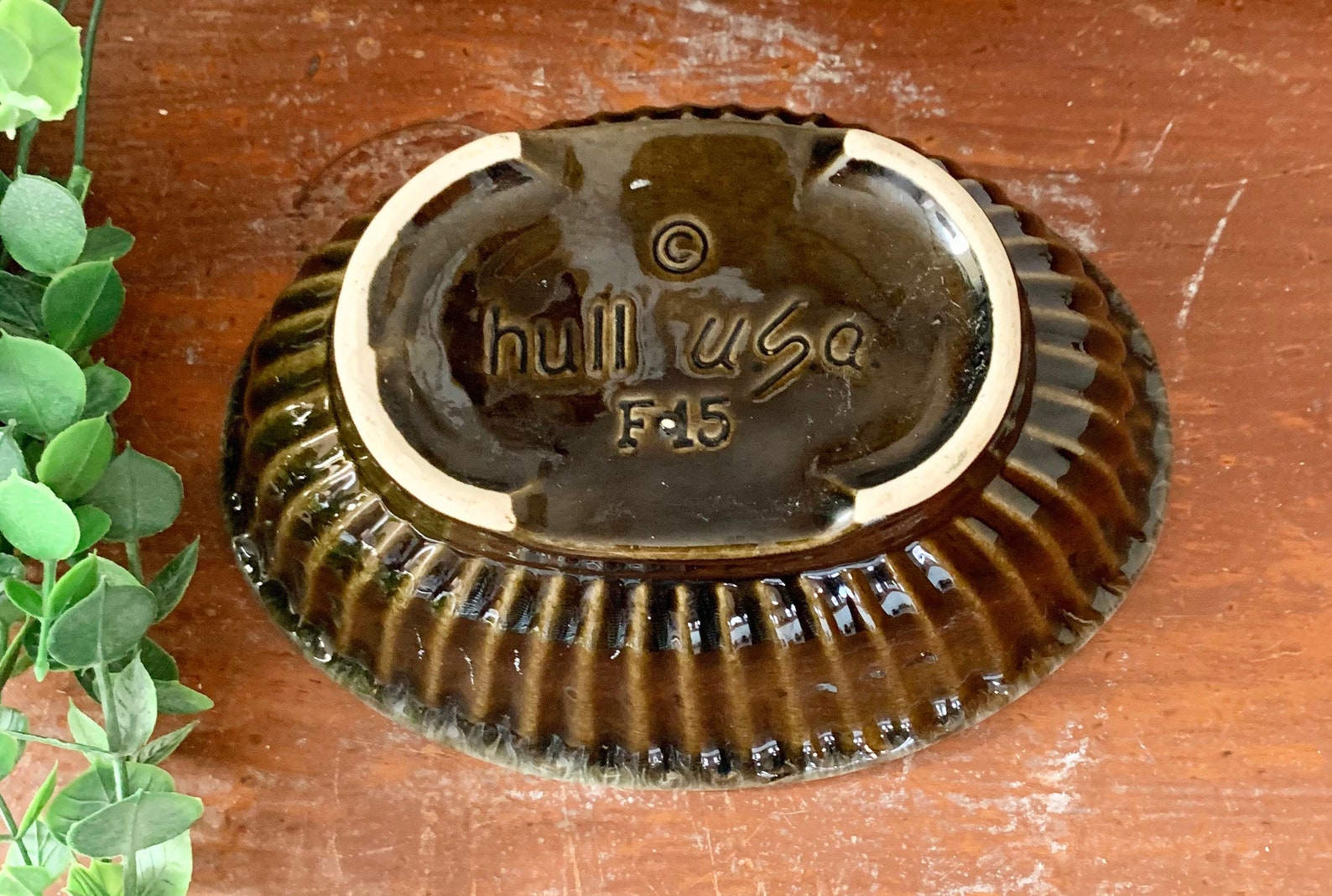 Vintage Hull Planter F-15 Dark Olive Green Succulents Plants - Etsy