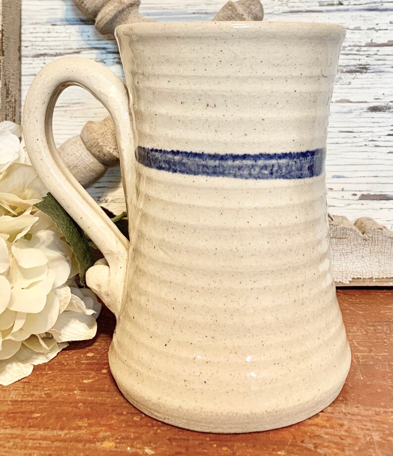 Vintage Salt Glazed Pottery Coffee Mug Signed Pottery American - Etsy