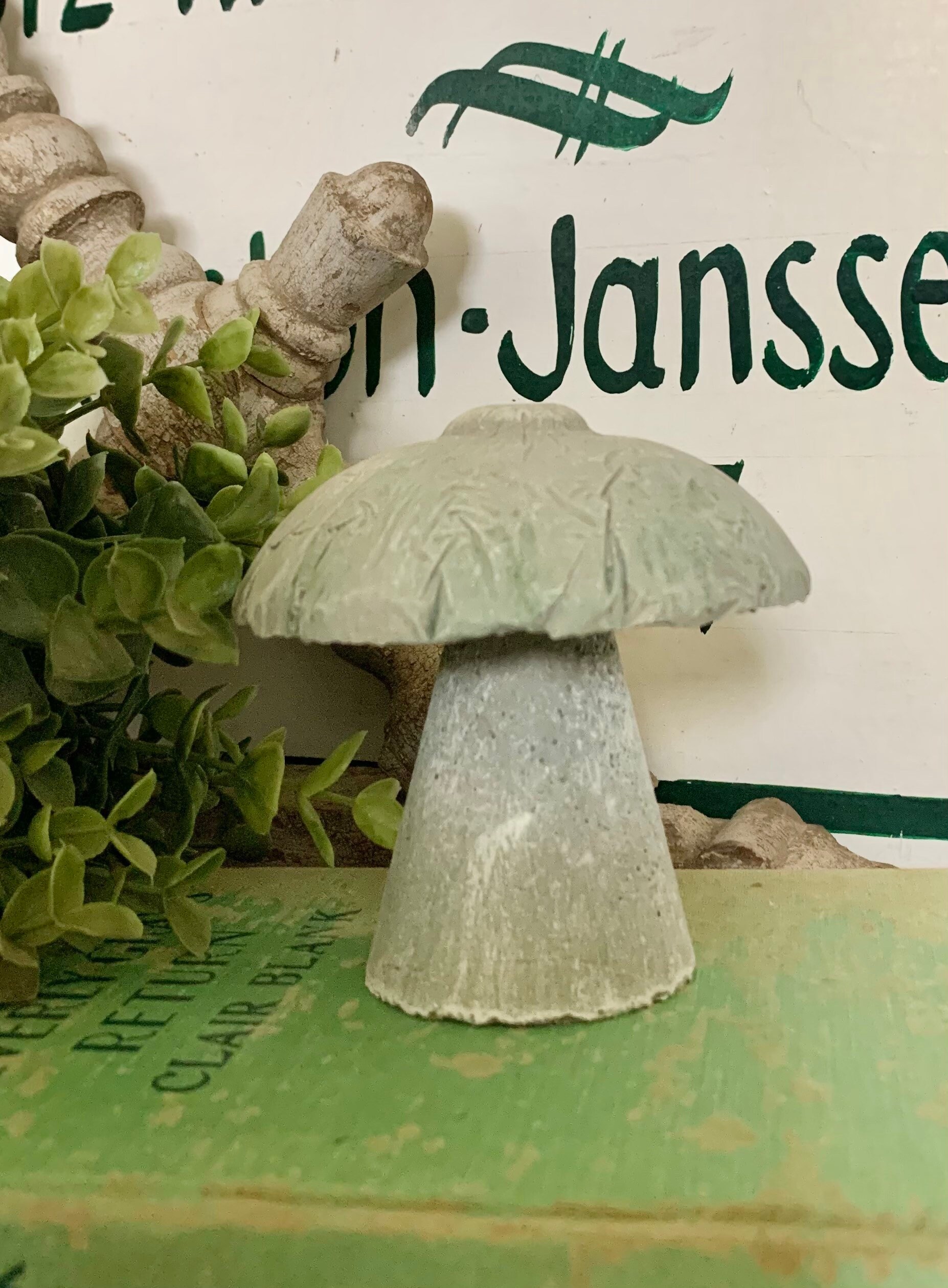 Concrete Mushroom Toadstool Cement Statue Indoor/outdoor | Etsy