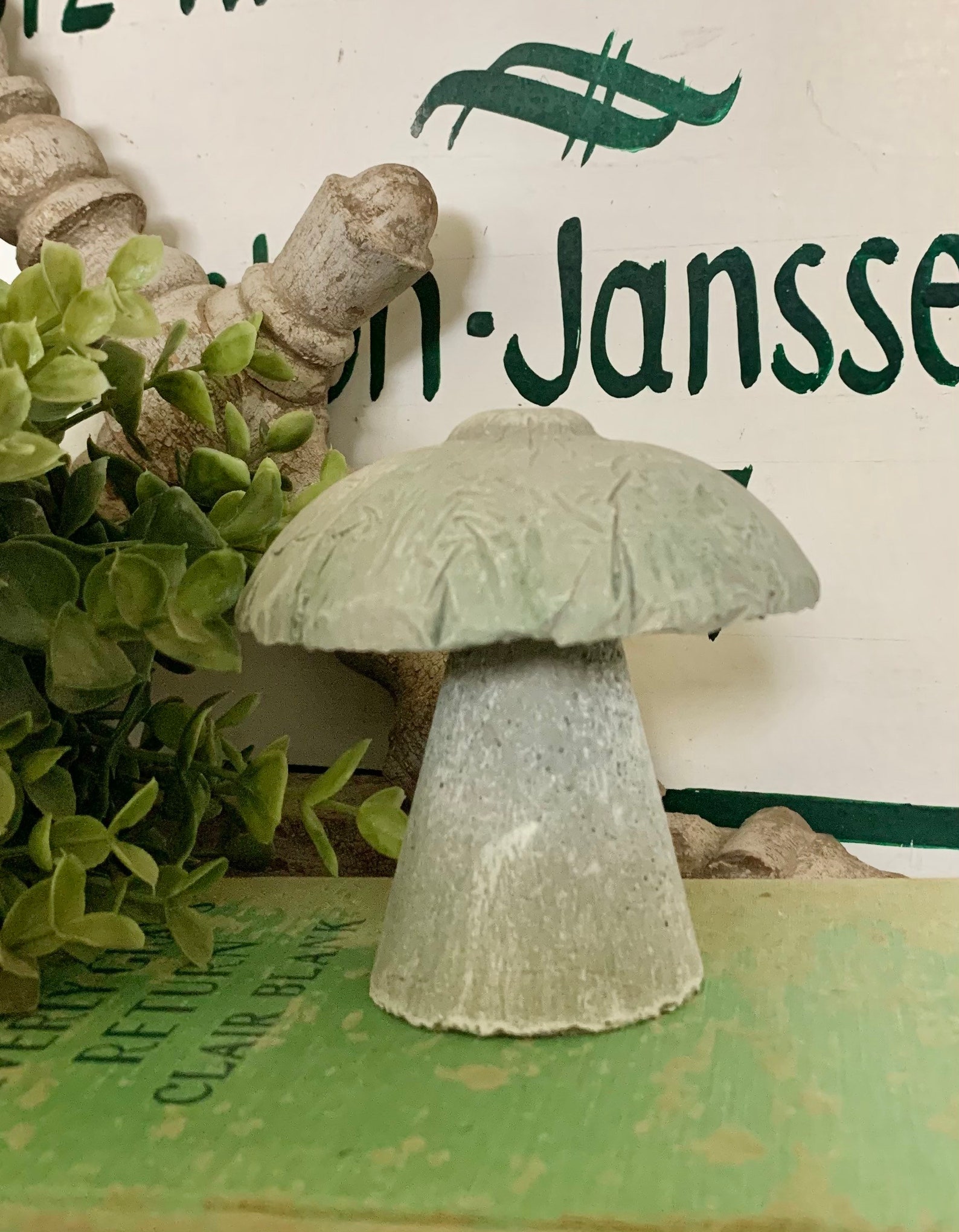 Concrete Mushroom Toadstool Cement Statue Indoor/outdoor | Etsy