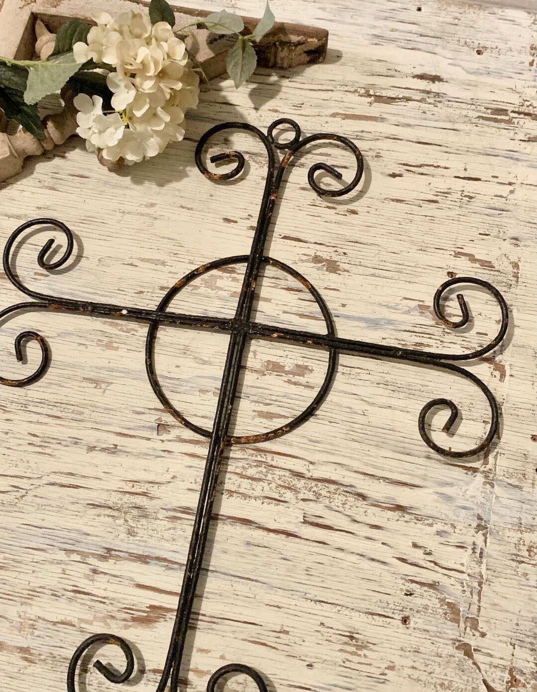 Large Chippy Rusty Metal Cross Full Charm and Character Home or Garden ...