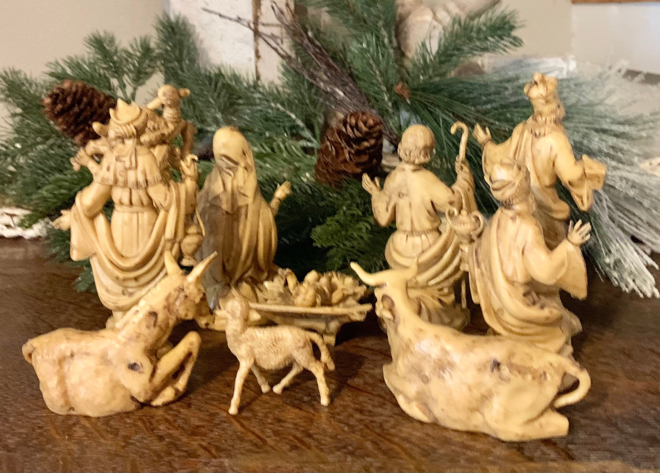 Vintage Nativity Scene Set of 10 Made in Taiwan Hard Vintage - Etsy