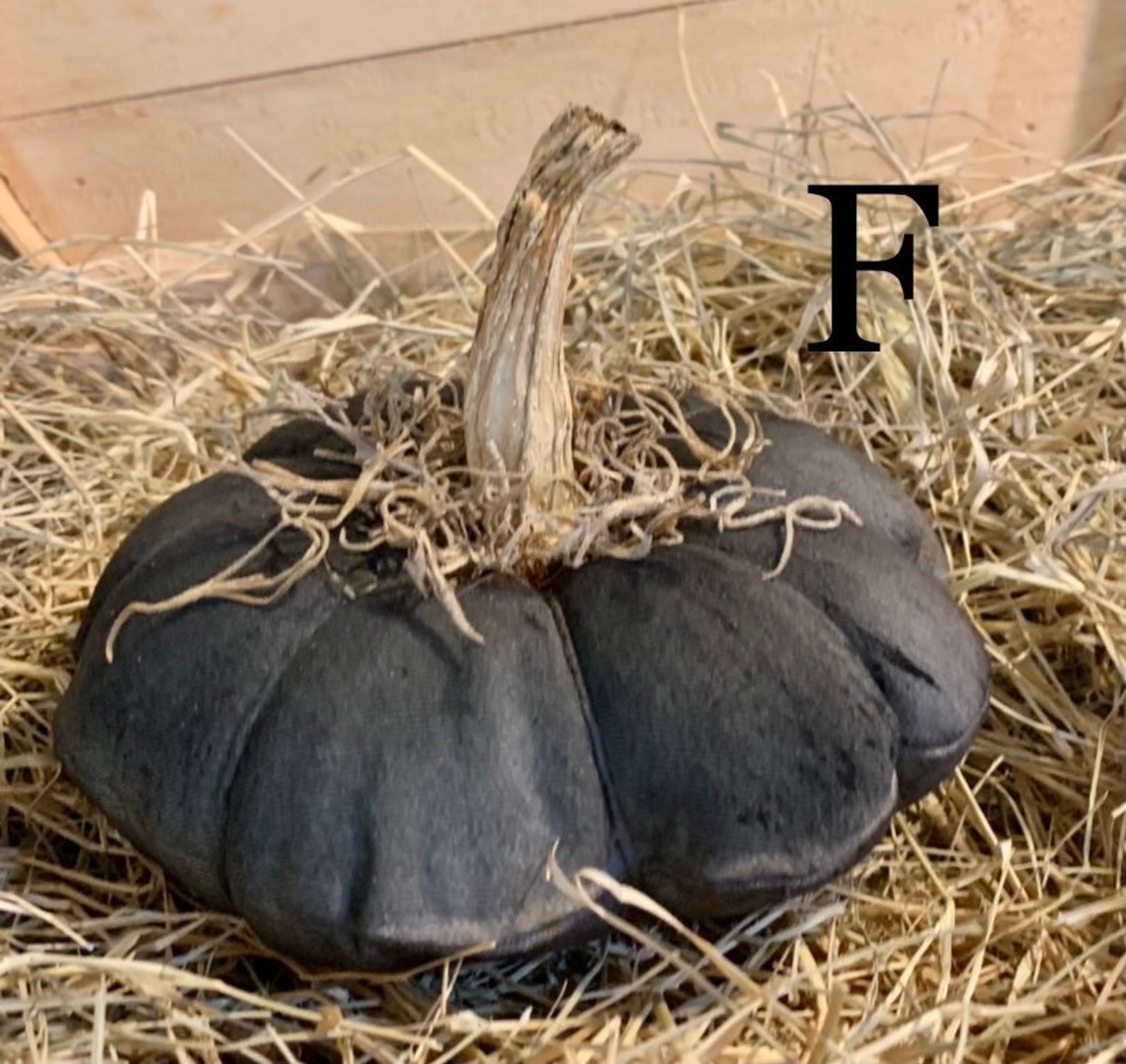 Primitive Pumpkins Fabric Handmade Real Pumpkin Stems Rustic - Etsy