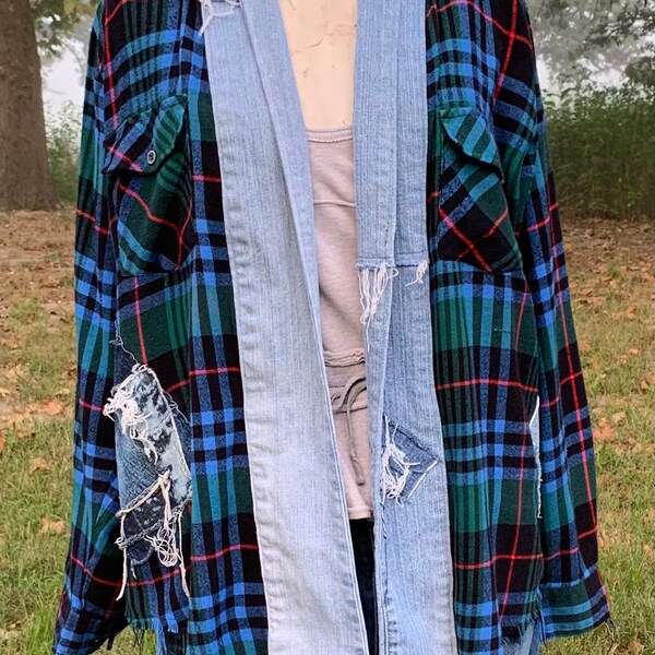 Upcycled Flannel Shirts - Etsy