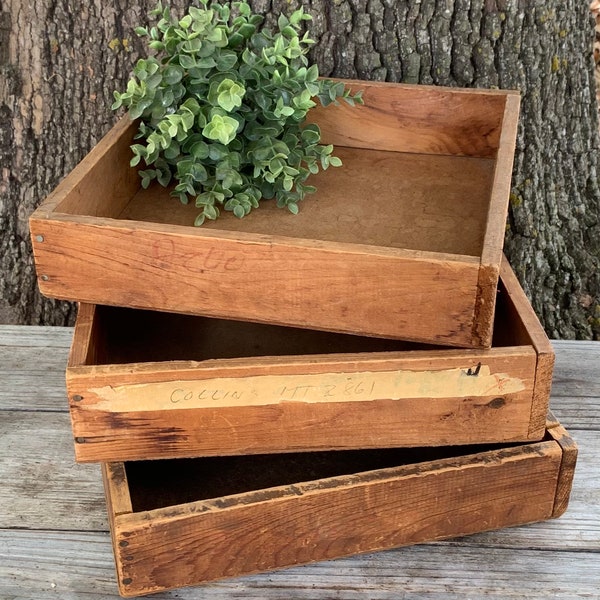 Wooden Tabletop Boxes - Etsy