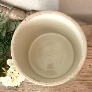 Vintage Pottery Crock Beige/glazed Stonewall Pottery/crock 7“ Tall ...