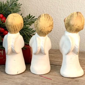 Vintage Christmas Vintage Porcelain Choir Angels Set of 3 Taiwan Boy ...