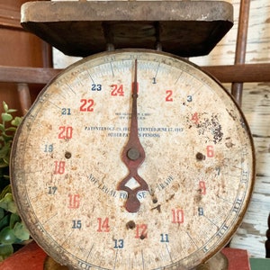 Vintage Antique Kitchen Scale Family Scale American Farmhouse Country ...