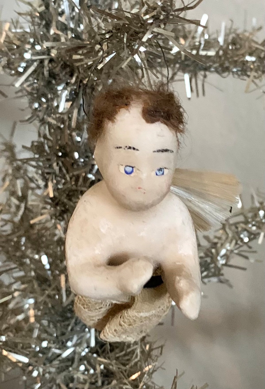 Antique German Wax Angel Ornament Victorian Ornament 3 3/4 Long ...