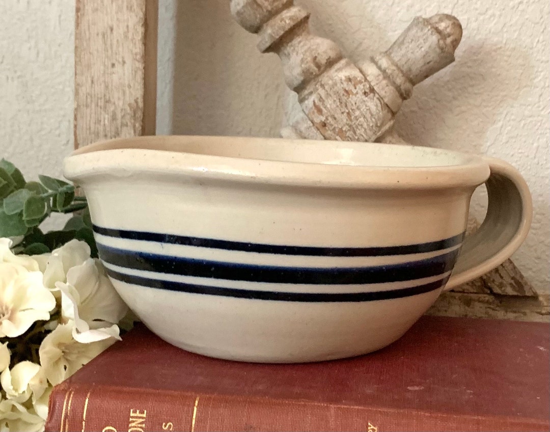 Vintage Stoneware Pottery Mixing/pouring Bowl 90s Casey Pottery in ...