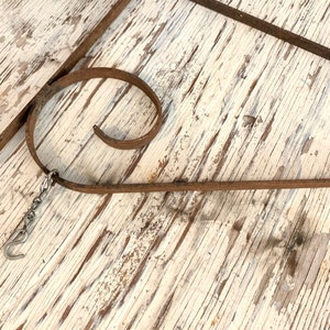 Vintage Wrought Iron Sign Holder Old Rusty Metal Hanging Sign Holder ...