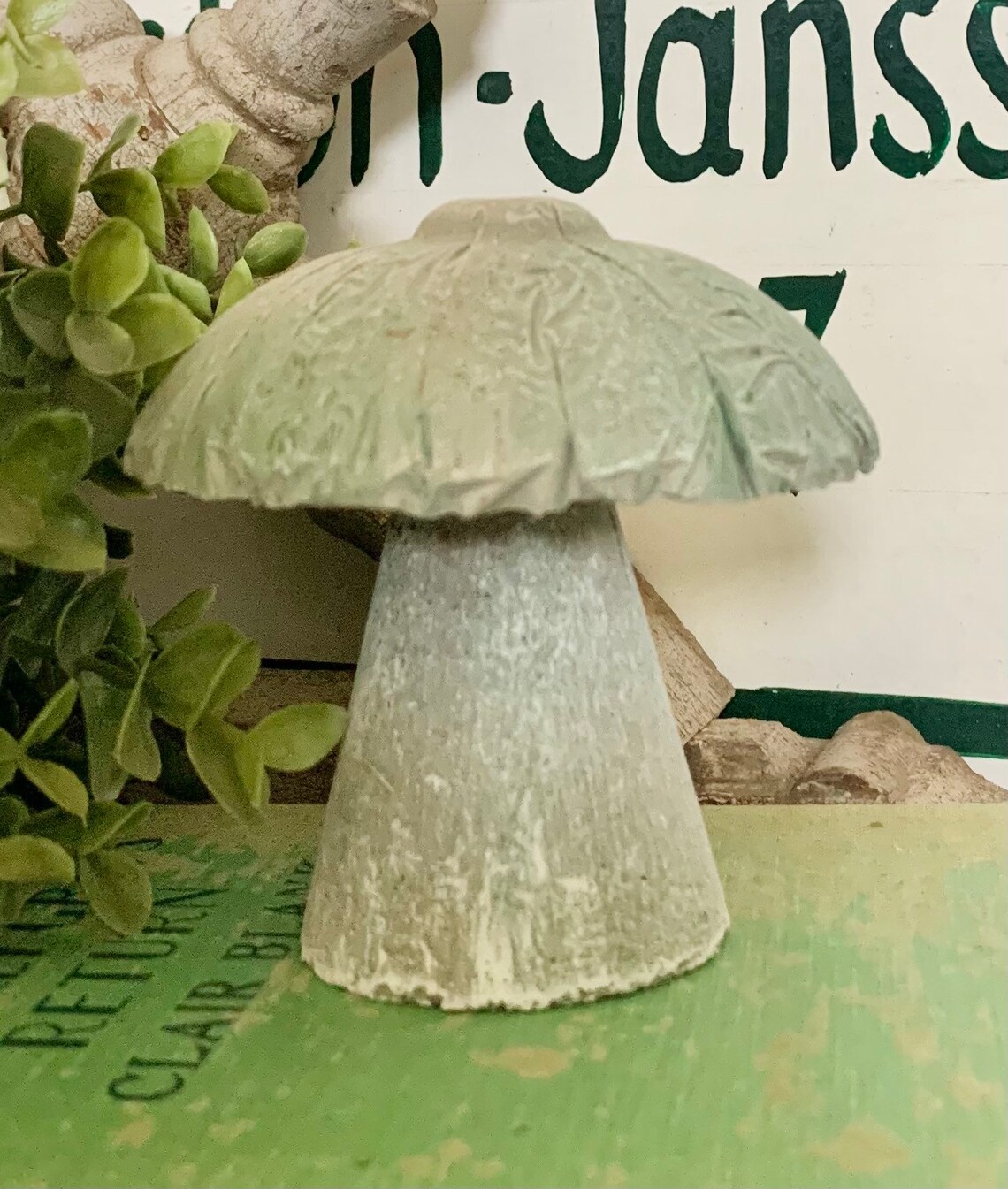 Concrete Mushroom Toadstool Cement Statue Indoor/outdoor | Etsy