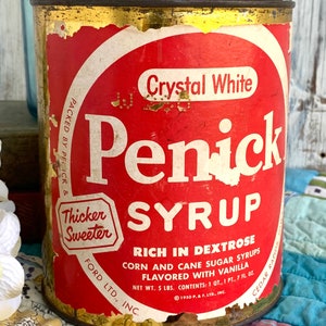 Vintage Penick Syrup Can Container Farmhouse Vignette Decor Rustic ...