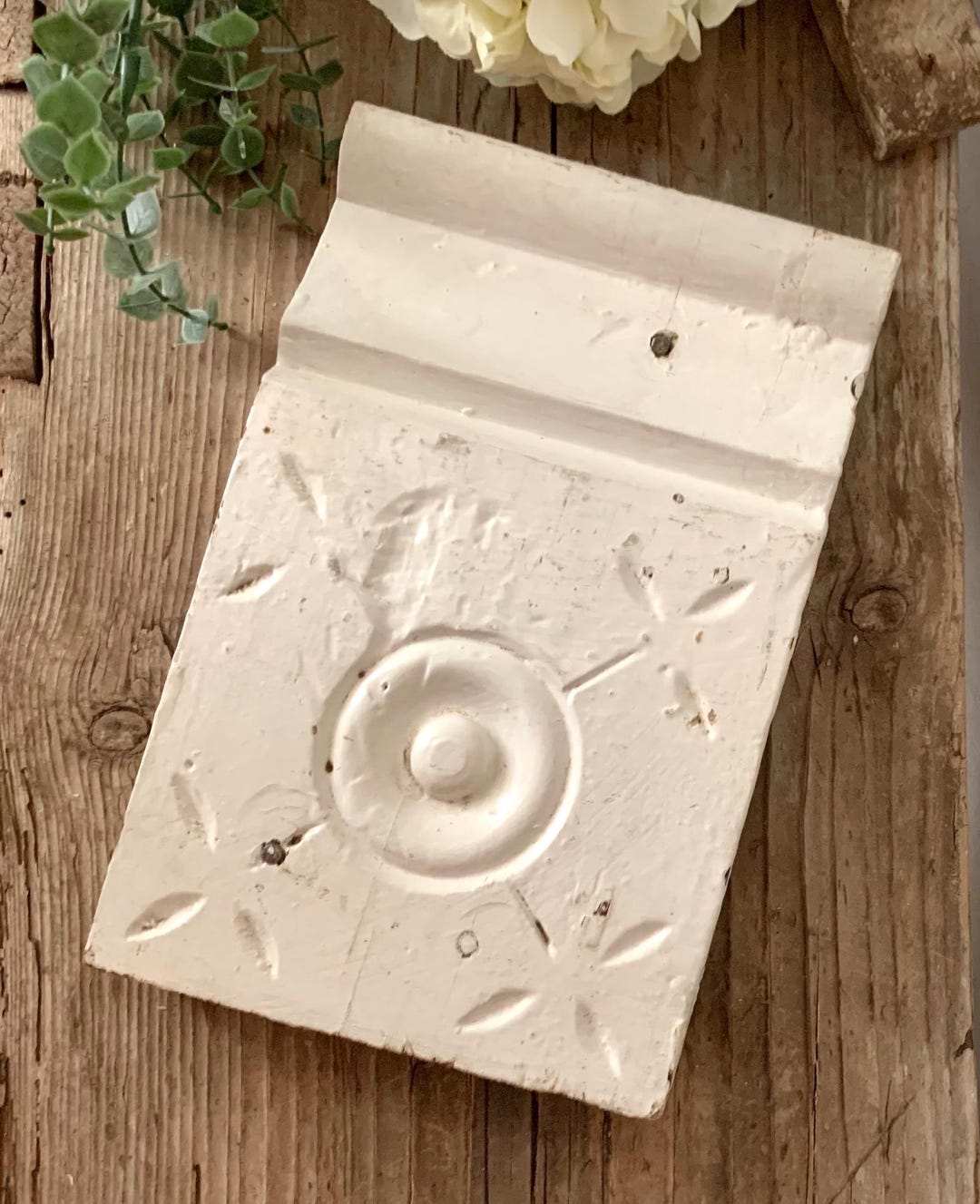 Vintage Antique Chippy White Reclaimed Salvaged Architectural Salvage ...