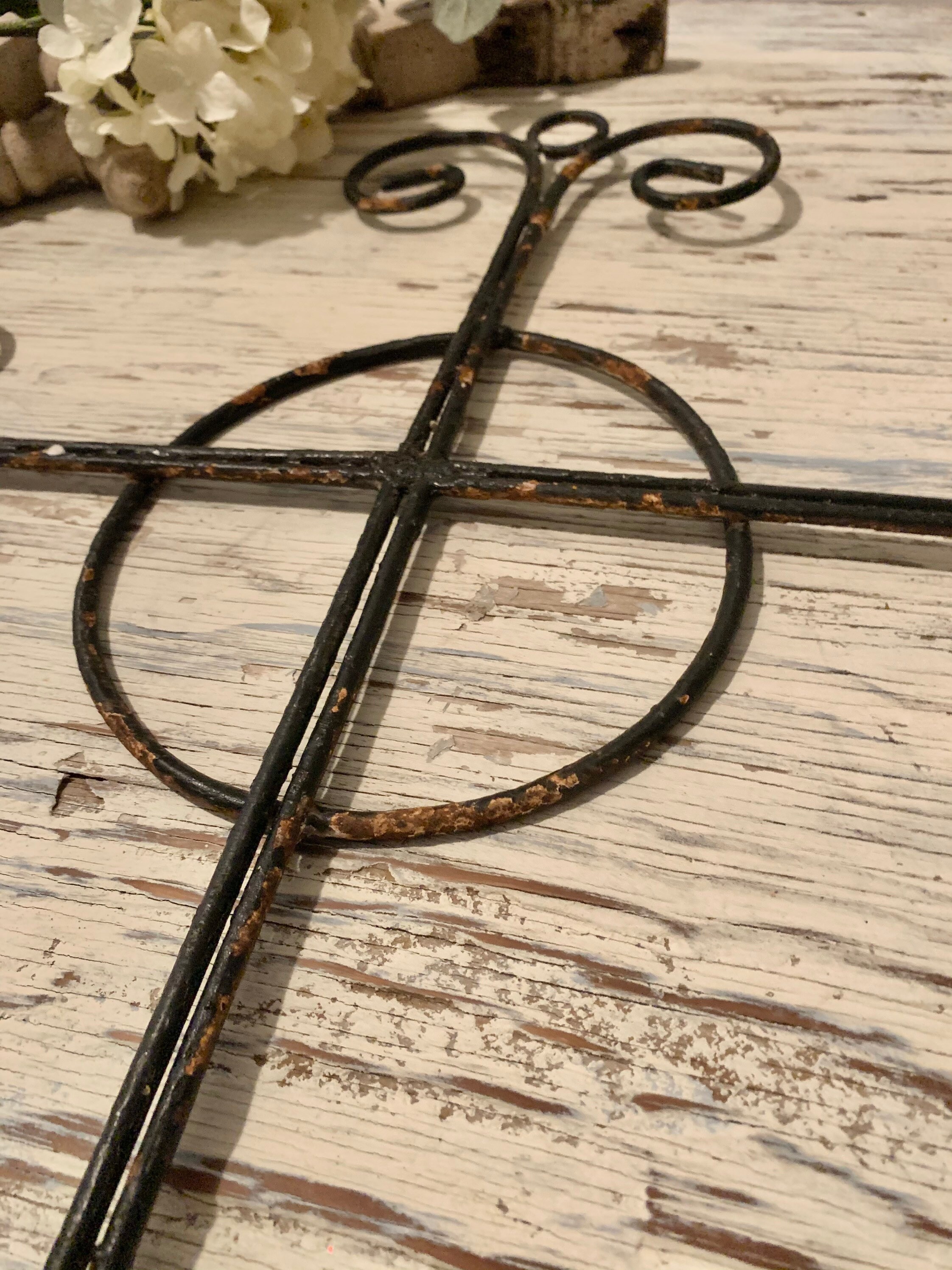 Large Chippy Rusty Metal Cross Full Charm and Character Home - Etsy