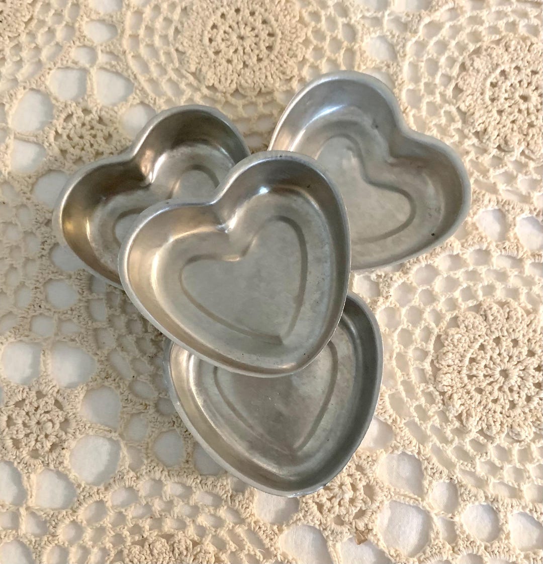 Vintage Tart Tins Set of 4 Vintage Heart Shaped Tart Tins Mini ...
