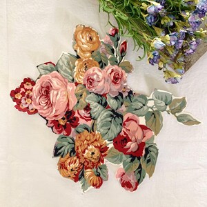 Peel, Press & Stitch Iron on Rose/roses Applique DIY Upcycle Repurpose ...