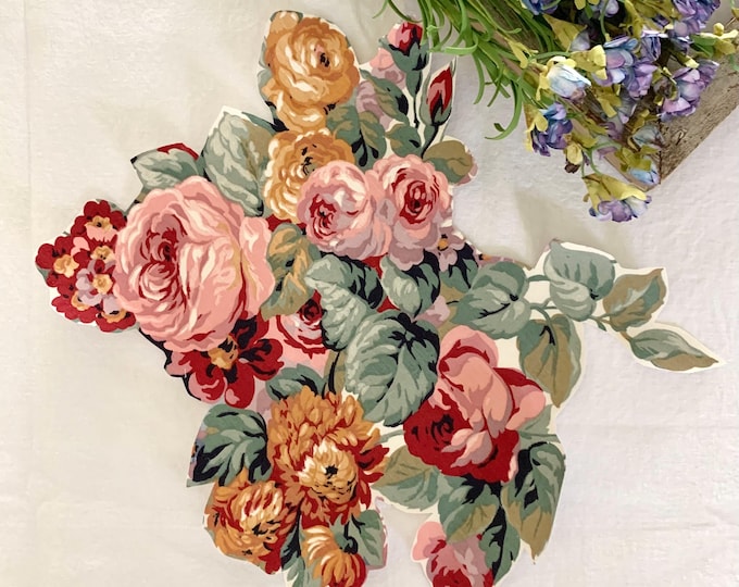 Peel, Press & Stitch Iron on Rose/roses Applique DIY Upcycle Repurpose ...