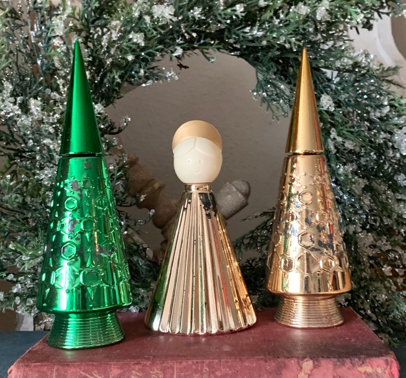 Vintage Christmas Mid Century Avon Christmas Tree/angel Bubble - Etsy