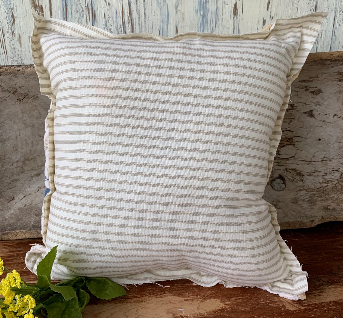 Happiness is a Crisp Fall Day Vintage Quilt Pillow Cottagecore ...