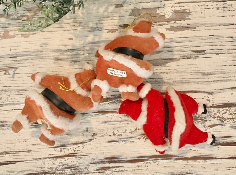 Vintage Santa Pick Set of 3 Vintage Christmas DIY Diorama Santa’s Picks ...