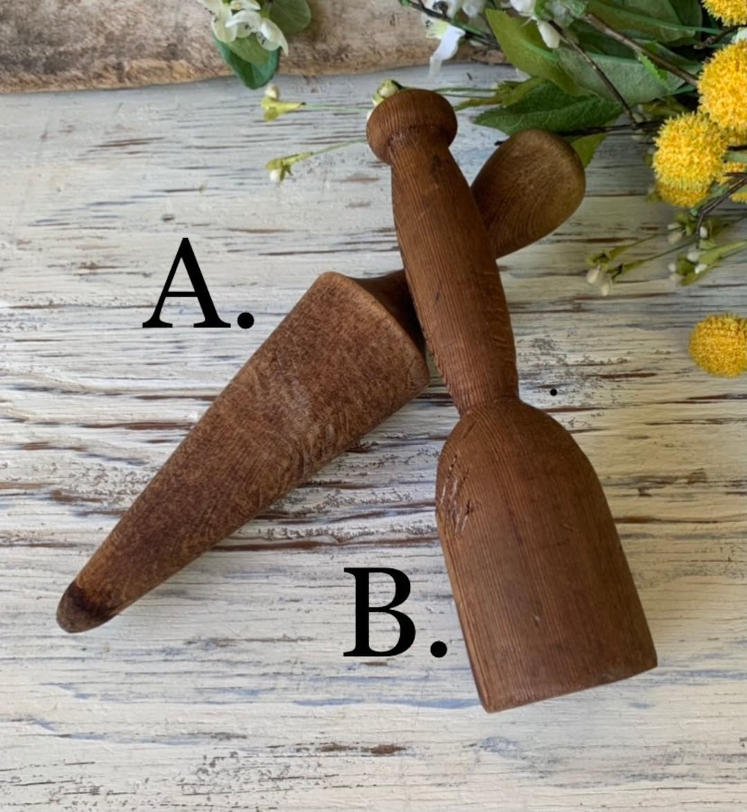 Vintage Antique Wooden Pestle Wooden Masher Pick Your Choice Estate ...