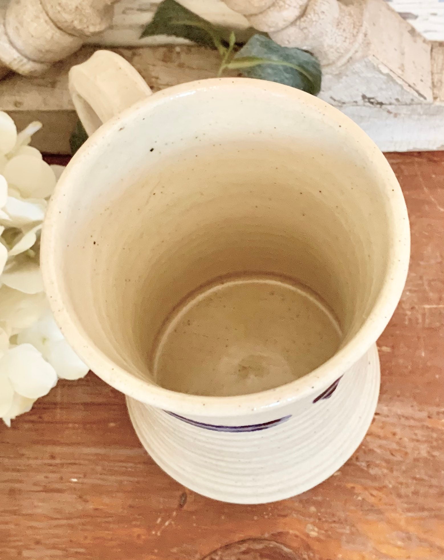 Vintage Salt Glazed Pottery Coffee Mug Signed Pottery American - Etsy
