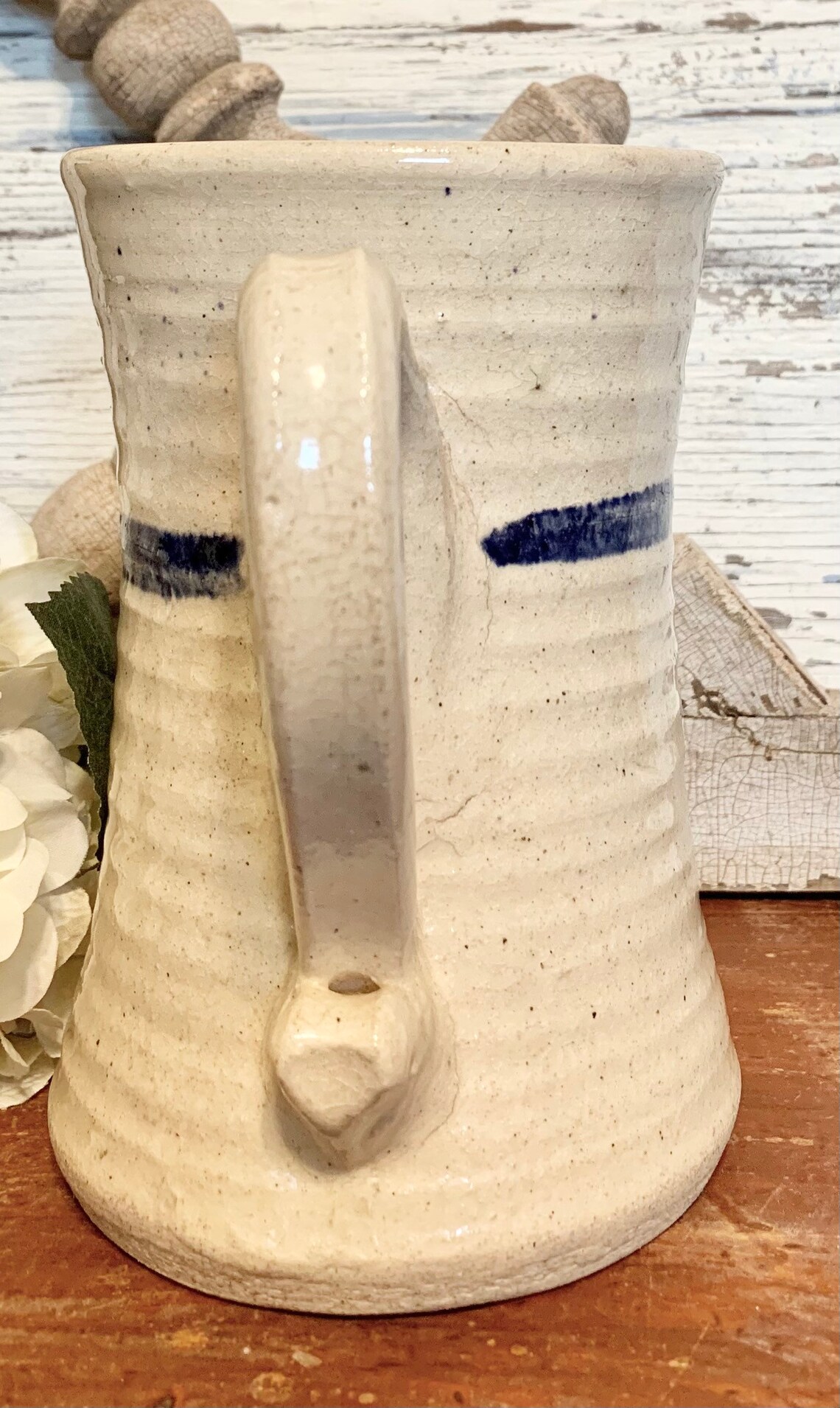 Vintage Salt Glazed Pottery Coffee Mug Signed Pottery American | Etsy