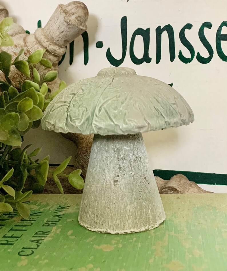 Concrete Mushroom Toadstool Cement Statue Indoor/outdoor | Etsy