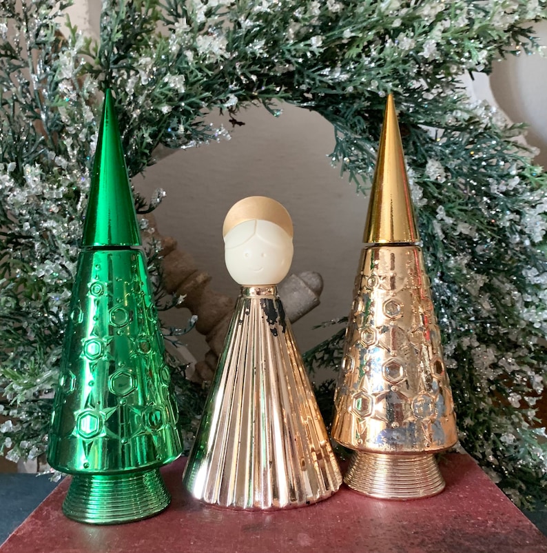 Vintage Christmas Mid Century Avon Christmas Tree/angel Bubble - Etsy