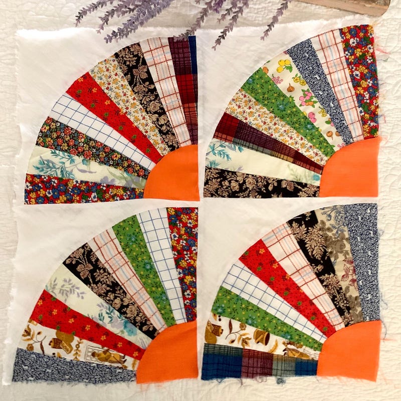Vintage Fan Quilt - Etsy