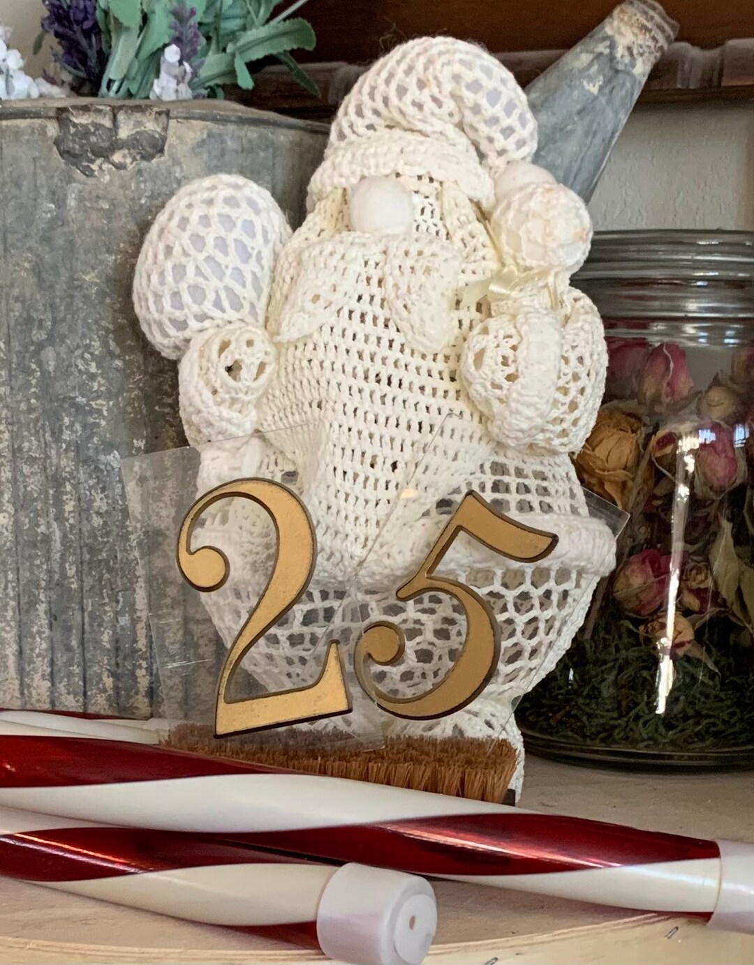 Vintage Numbers Christmas Halloween Birthday Number Display Table ...