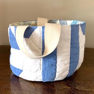 Vintage Quilt Basket Easter Basket Easter Egg Pail Easter Bucket Spring ...