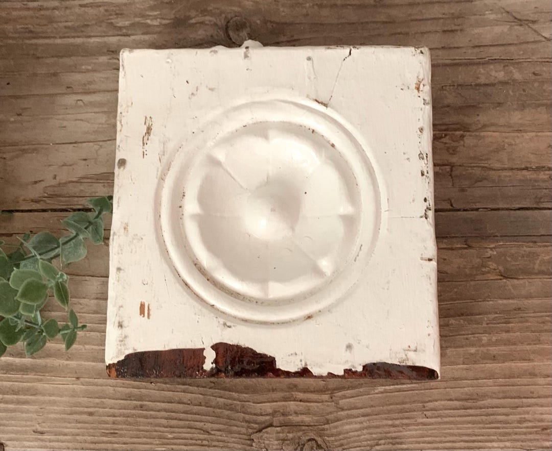 Vintage Antique Chippy White Reclaimed Salvaged Architectural Salvage ...