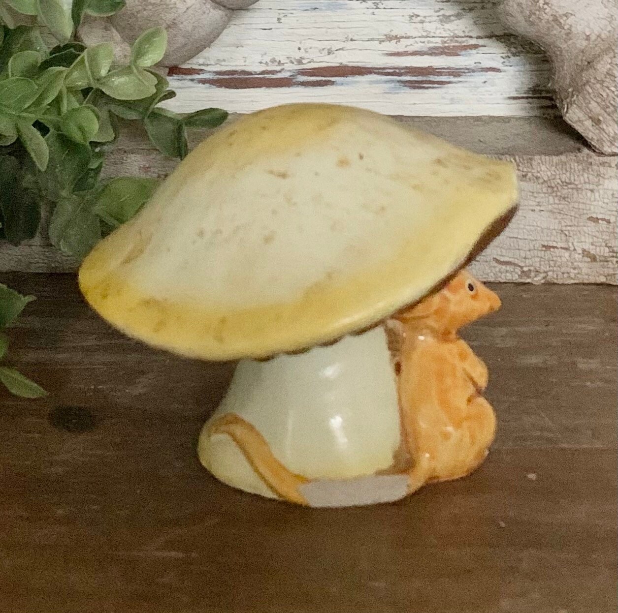 Vintage Mushroom Ceramic Spring Decor Rustic Primitive - Etsy