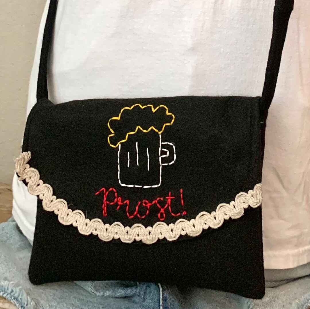 Handmade Dirndl Bag Small Crossbody Bag Over the Shoulder Oktoberfest ...