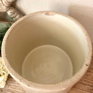 Vintage Pottery Crock Beige/glazed Stonewall Pottery/crock 7“ Tall ...