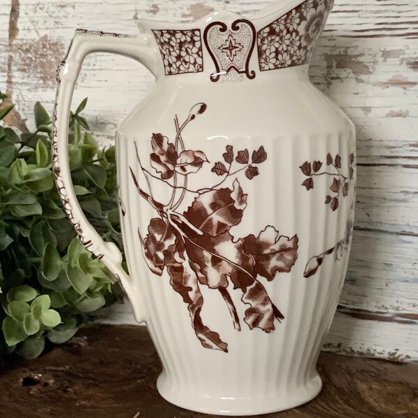 Transferware Pitcher - Etsy