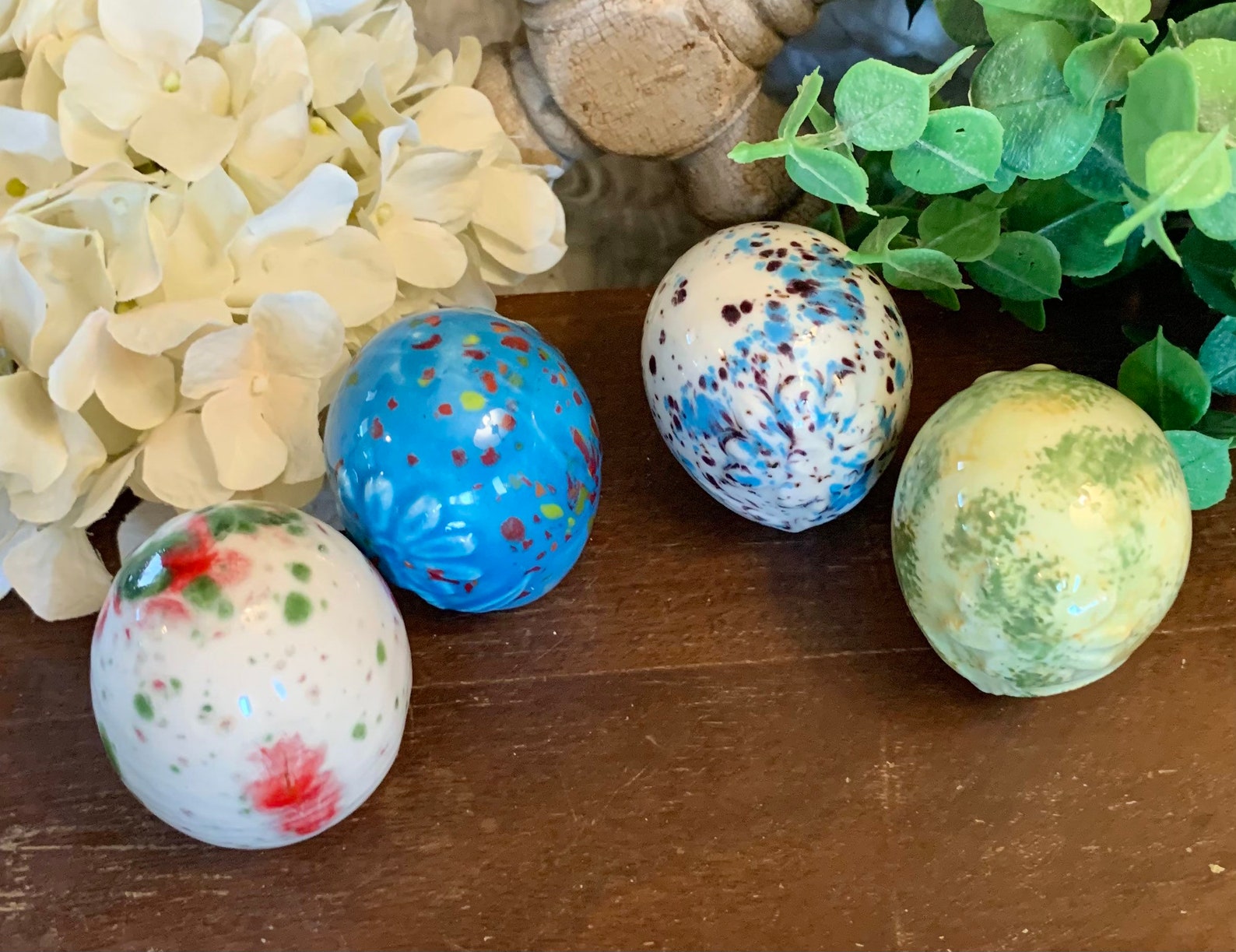 Vintage Easter Egg/eggs Set of 4 Vintage Ceramic Cottagecore | Etsy